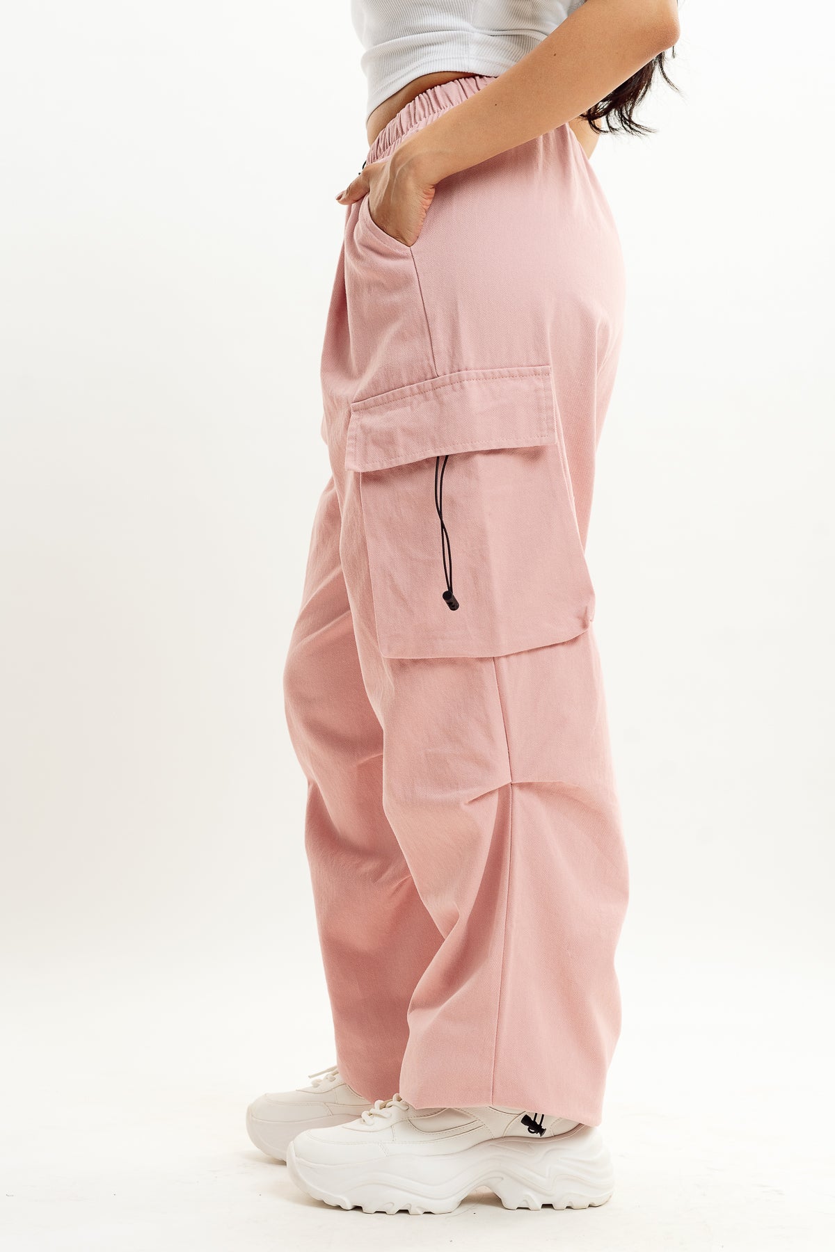 Drawstring cargo pants store