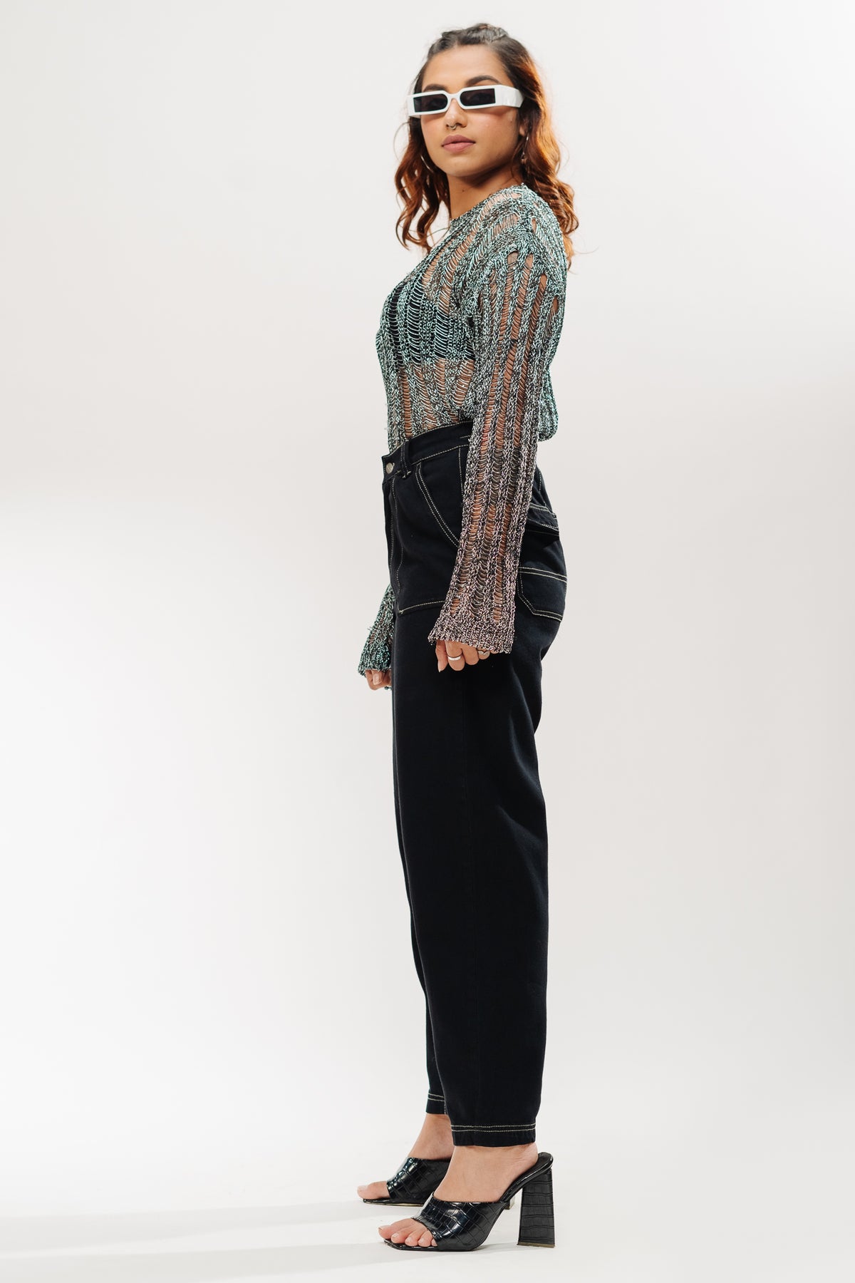 Elongated Pocket Tinted Jeans