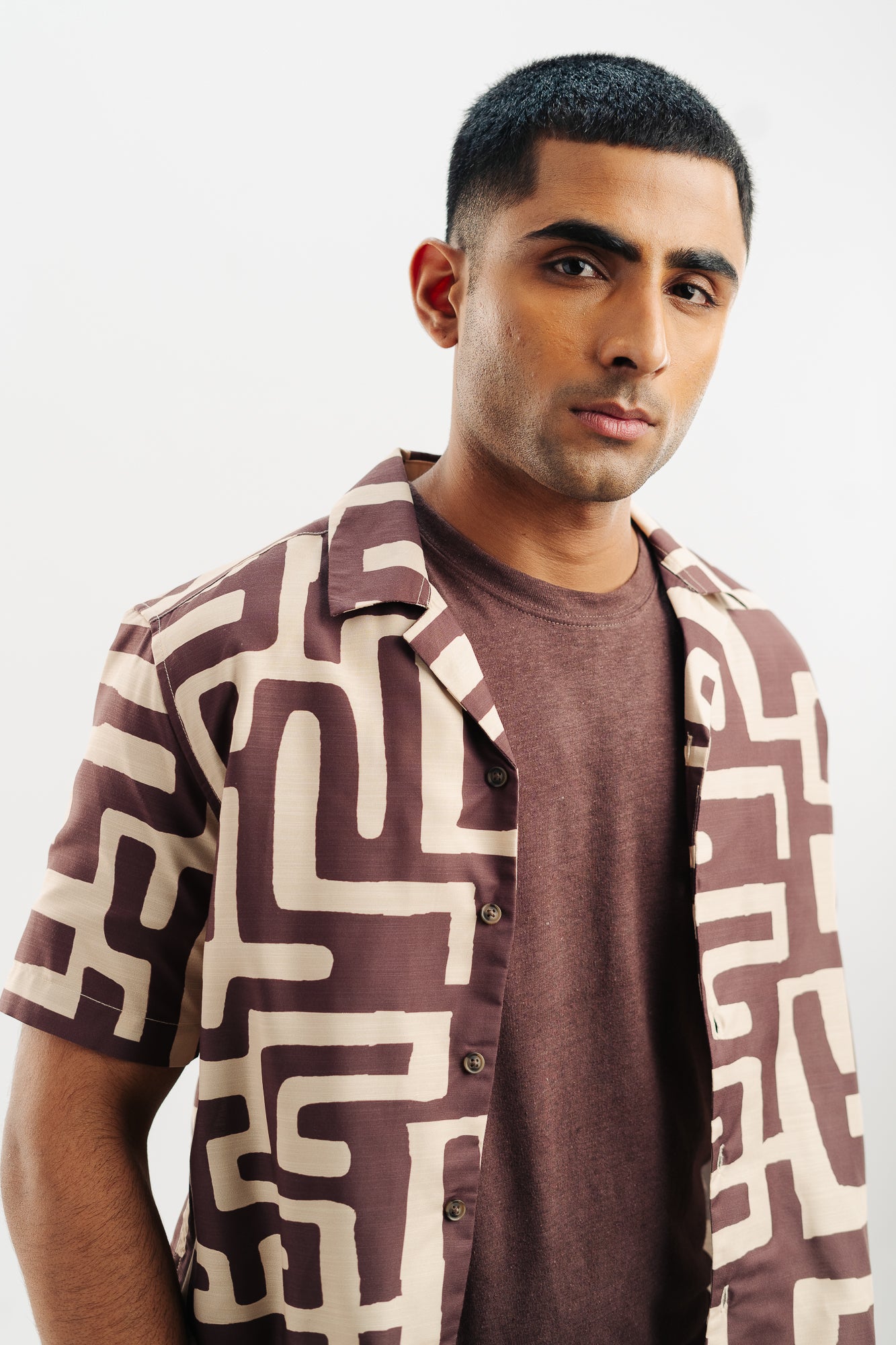 Mocha Men's Maze Shirt