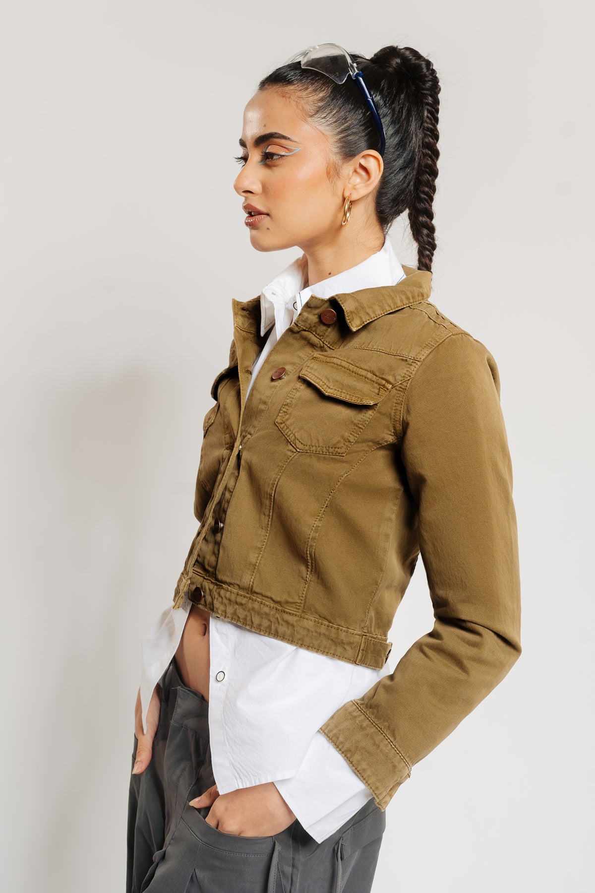 EARTHY BROWN CLASSIC JACKET